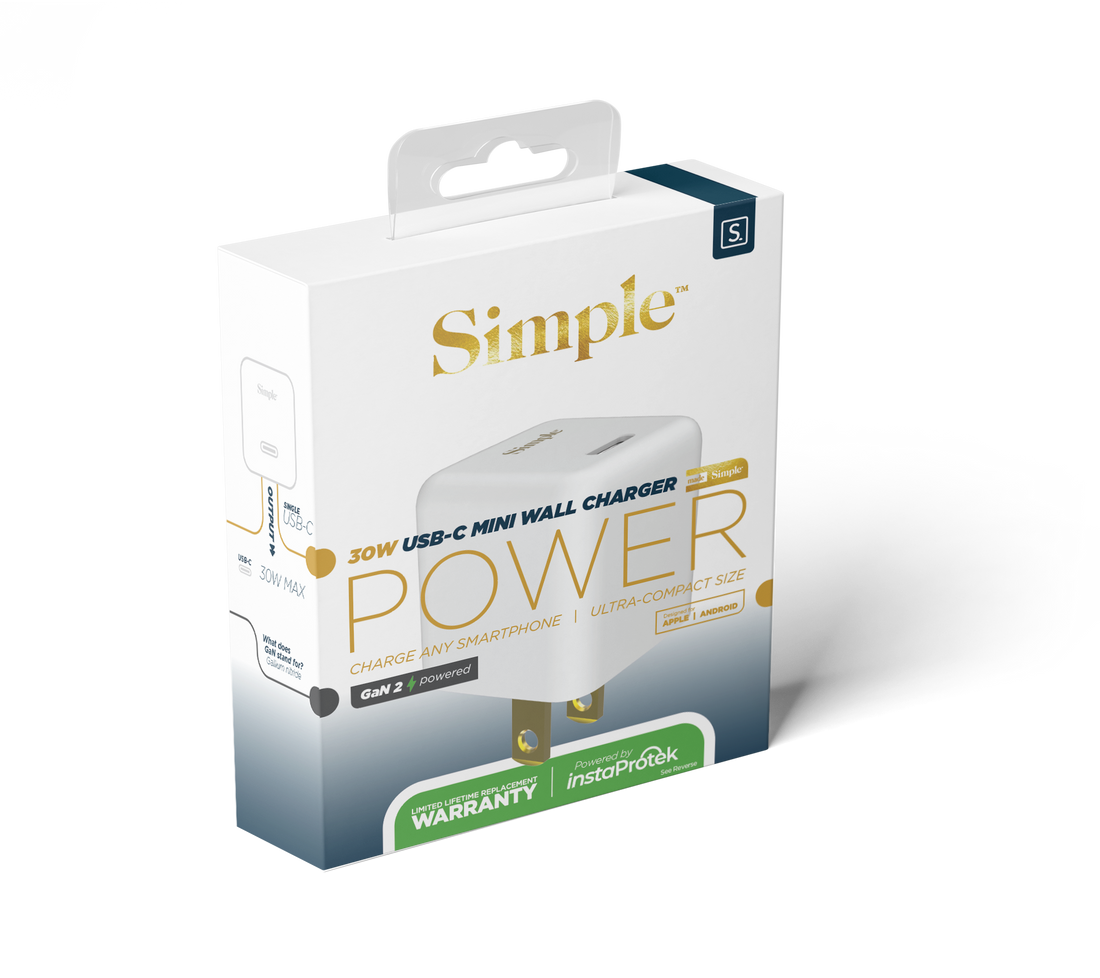 30W Single USB-C Wall Charger – mysimpleus