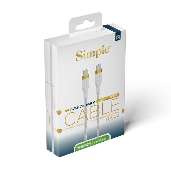 10 Ft - USB-C Cable with USB-C Connector – mysimpleus